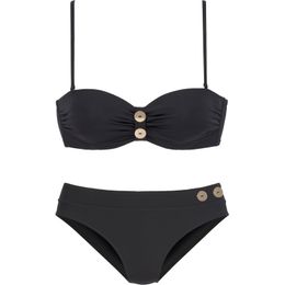 Vivance Damen B&uuml;gel-Bandeau-Bikini, schwarz, Gr&ouml;&szlig;e 40B