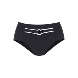 Vivance Damen Highwaist-Bikini-Hose, schwarz, Gr&ouml;&szlig;e 40