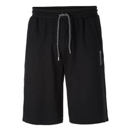Bench. Loungewear Herren Sweatshorts, schwarz, Gr&ouml;&szlig;e 60/62