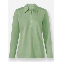 WITT Damen Poloshirt aus Baumwoll-Qualit&auml;t, eucalyptus, Gr&ouml;&szlig;e 42