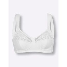 SuSa Damen BH ohne B&uuml;gel, wei&szlig;, Gr&ouml;&szlig;e 95D