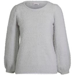 Heine Witt Damen Strickpullover aus Flauschgarn, hellgrau, Gr&ouml;&szlig;e 34