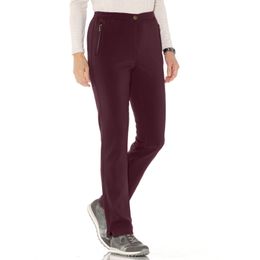WITT Damen Thermohose mit super flauschigem Fleece-Futter, burgund, Gr&ouml;&szlig;e 40