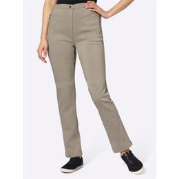 WITT Damen Thermohose mit super flauschigem Fleece-Futter, schlamm, Gr&ouml;&szlig;e 40