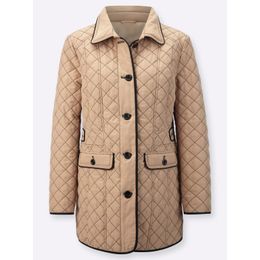 WITT Damen Steppjacke in Micro-Moss-Qualit&auml;t, camel, Gr&ouml;&szlig;e 44