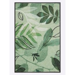 wash+dry by Kleen-Tex Fu&szlig;matte, reseda-grasgr&uuml;n-bedruckt, Gr&ouml;&szlig;e 40x60 cm