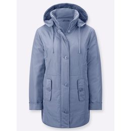 WITT Damen Jacke mit abzippbarer Kapuze, taubenblau, Gr&ouml;&szlig;e 38