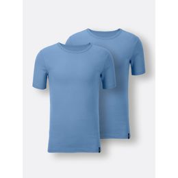 w&auml;schepur men Herren Shirt, mittelblau, Gr&ouml;&szlig;e 9