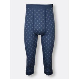 w&auml;schepur men Herren Hose 3/4-lang, dunkelblau + dunkelblau-bedruckt, Gr&ouml;&szlig;e 6