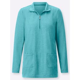 WITT Damen Longshirt, ozean-meliert, Gr&ouml;&szlig;e 44