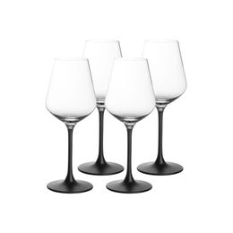 Villeroy & Boch Villeroy & Boch 4er Set Rotweingläser Manufacture Rock 470 ml in schwarz-transparent | Gr.: onesize