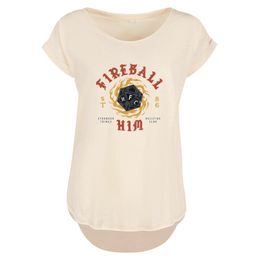 F4NT4STIC Long Cut T-Shirt Stranger Things Fireball Dice 86 Netflix TV Series in Whitesand | Gr.: L