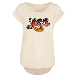 F4NT4STIC Long Cut T-Shirt YES Ra Logo in Whitesand | Gr.: S