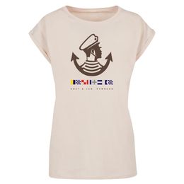 F4NT4STIC Damen T-Shirt Knut & Jan Hamburg Logo in Whitesand | Gr.: 3XL