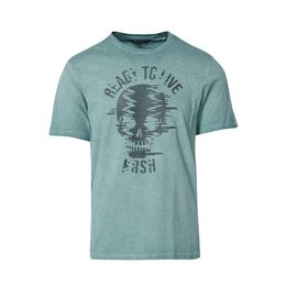 KOROSHI Kurzarm-t-shirt. in grun | Gr.: XL