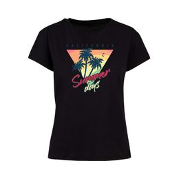F4NT4STIC Box Tee California Palmen Retro in schwarz | Gr.: M