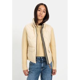 Camel Active Kurze Steppweste aus recyceltem Polyester in Vanille | Gr.: 48