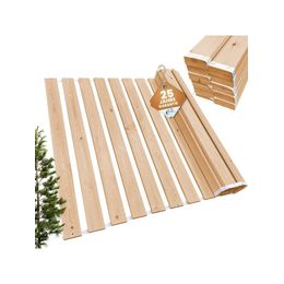Coemo Rollrost Romo 15 - 22 Leisten Nordische Kiefer in Natur | Gr.: 70x140 cm