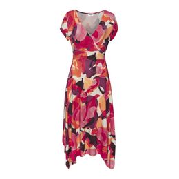 Vivance Midikleid in rot-lila-pink bedruckt | Gr.: 36