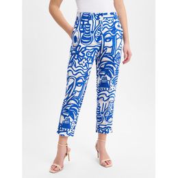 Marc Cain COLLECTIONS Hose in blau weiß | Gr.: 40