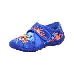 Fischer Markenschuh Hausschuh in blau | Gr.: 36