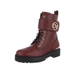 Ital-Design High Heel in Weinrot | Gr.: 39