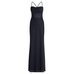 Vera Mont Abendkleid im Glitzer-Look in Dark Blue/Dark Blue | Gr.: 38