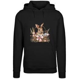F4NT4STIC Hoodie Osterhasen Korb Dekor in schwarz | Gr.: L