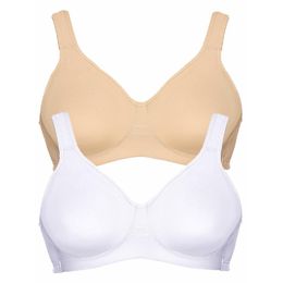 Viania 2er Pack Sport BH Workout in haut weiss | Gr.: 110B
