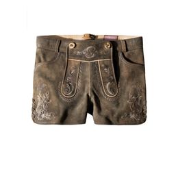 Stockerpoint Trachtenlederhose Leya in kiesel gespeckt | Gr.: 42