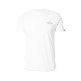Alpha Industries T-Shirt Herren Größe S grau / orange / weiß