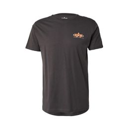Alpha Industries T-Shirt Herren Größe XL dunkelgrau / orange / weiß