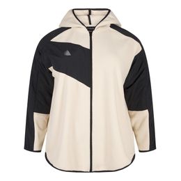 Active By Zizzi Athletic Fleece Jacket 'Aodi' female Beige size S