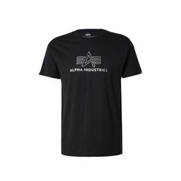 Alpha Industries T-Shirt Herren Größe XL schwarz / silber
