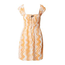 Dorothy Perkins Kleid Damen Größe 44 creme / orange / weiß Winterkleid