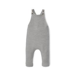 Tchibo - Baby-Merino-Latzhose - Newborn - Gr. 50/56 - grau