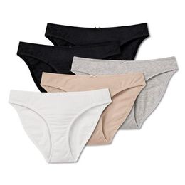 Tchibo - 5 Slips - Damen - Gr. S - schwarz