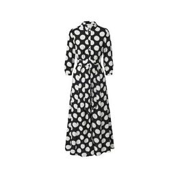 Tchibo - Gepunktetes Blusenkleid - Damen - Gr. 42 - schwarz/gepunktet