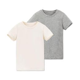 Tchibo - 2 Unterhemden - Jungen - Gr. 110/116 - creme