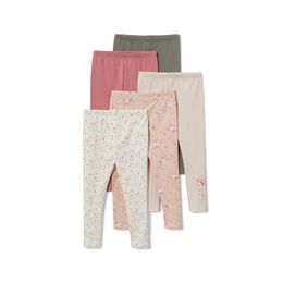 Tchibo - 5 Kinder-Leggings - Baby - Gr. 62/68 - grün