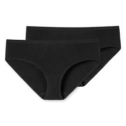 2 Schiesser Hipster - Damen - Gr. 42 - schwarz