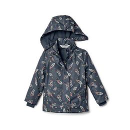 Tchibo - Kinder-Thermo-Regenjacke - Herren - Gr. 122/128 - dunkelblau/print