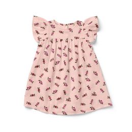 Tchibo - Baby-Musselinkleid - Mädchen - Gr. 86/92 - rosa/geblümt