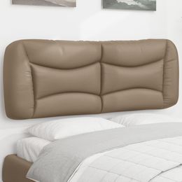 vidaXL Kopfteil-Kissen "Hvar" Cappuccino-Braun 120 cm Kunstleder