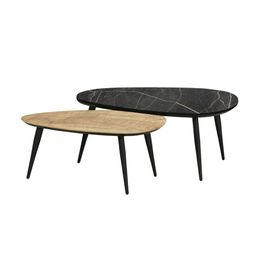 U.N.O uno Couchtisch 2er Set XL Dortmund holzfarben Ma&szlig;e (cm): B: 75 H: 45 Tische > Couchtische > Couchtische nach Material &raquo; Sofa DE