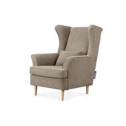 KONSIMO Ohrensessel Stralis braun Ma&szlig;e (cm): B: 82 H: 108 Sessel & Hocker > Sessel nach Material > Stoff Sessel &raquo; Sofa DE