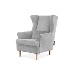 KONSIMO Ohrensessel Stralis grau Ma&szlig;e (cm): B: 82 H: 108 Sessel & Hocker > Sessel nach Material > Stoff Sessel &raquo; Sofa DE