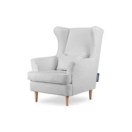 KONSIMO Ohrensessel Stralis grau Ma&szlig;e (cm): B: 82 H: 108 Sessel & Hocker > Sessel nach Material > Stoff Sessel &raquo; Sofa DE
