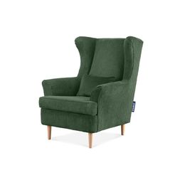KONSIMO Ohrensessel Stralis gr&uuml;n Ma&szlig;e (cm): B: 82 H: 108 Sessel & Hocker > Sessel nach Material > Stoff Sessel &raquo; Sofa DE