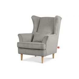 KONSIMO Ohrensessel Stralis grau Ma&szlig;e (cm): B: 82 H: 108 Sessel & Hocker > Sessel nach Material > Stoff Sessel &raquo; Sofa DE